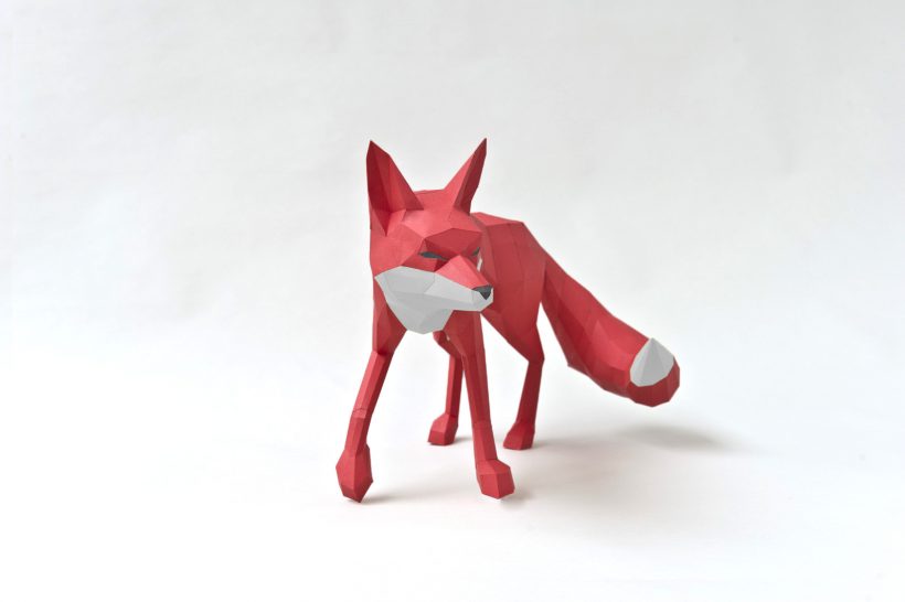 roter Fuchs 3D Papier Bastelset – Penworks Shop