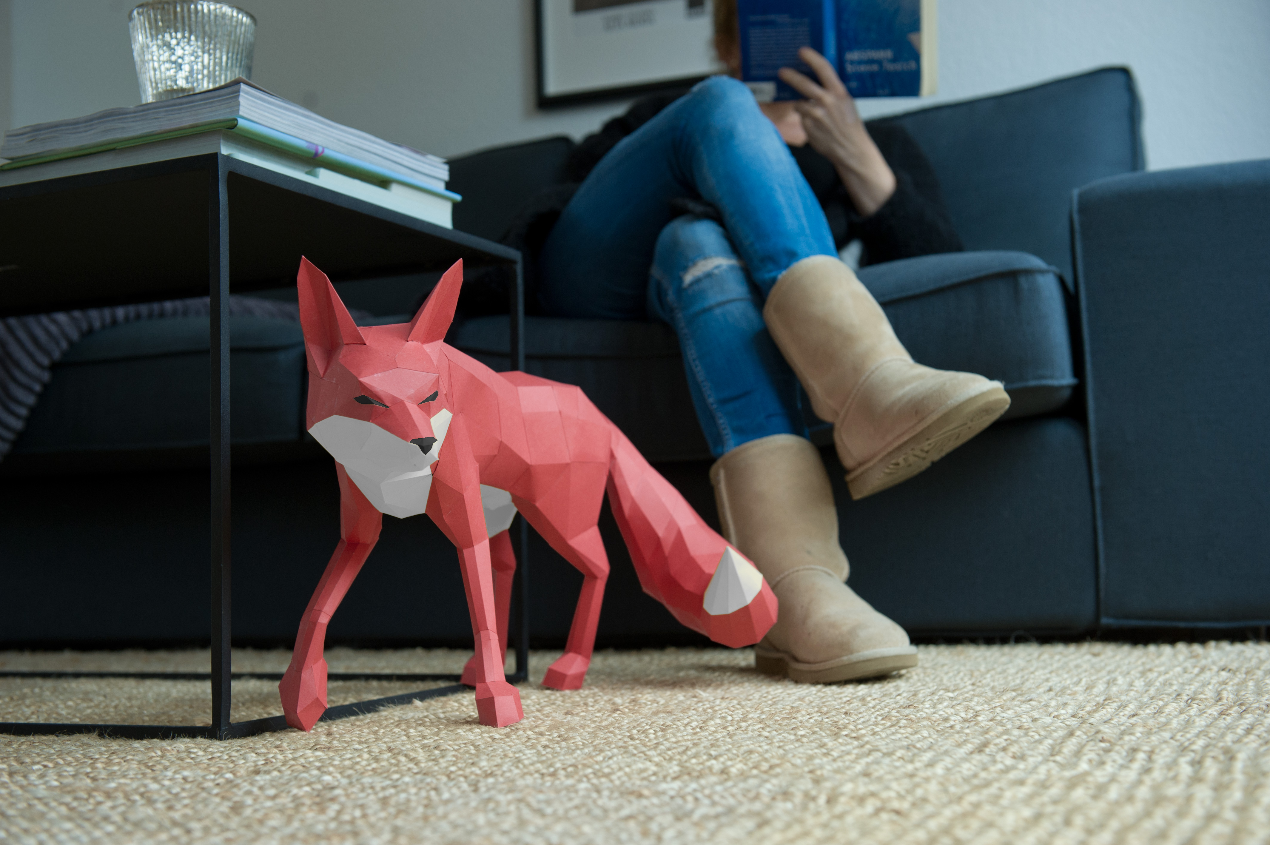 roter Fuchs 3D Papier Bastelset - penworks